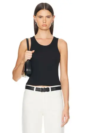 Eterne Fitted Tank Top - Black