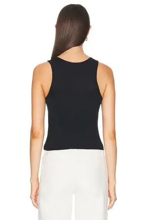 Eterne Fitted Tank Top - Black
