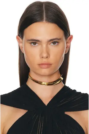 Saint Laurent Gold-tone Metal Choker