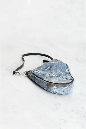 Dior Denim Saddle Bag - Blue