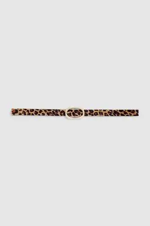 ANINE BING ANINE BING Small Signature Link Belt Leopard