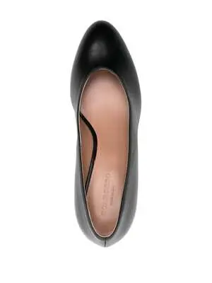 SCAROSSO Deva 50mm Leather Pumps - Black