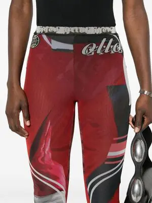 Ottolinger Sheer Mesh Printed Leggings