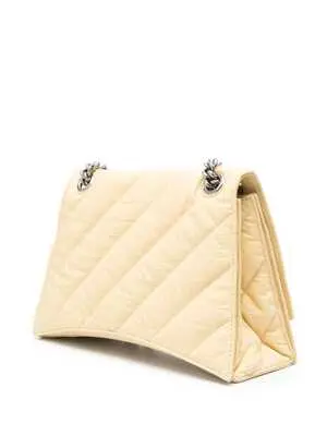 Balenciaga Medium Crush Shoulder Bag - Yellow