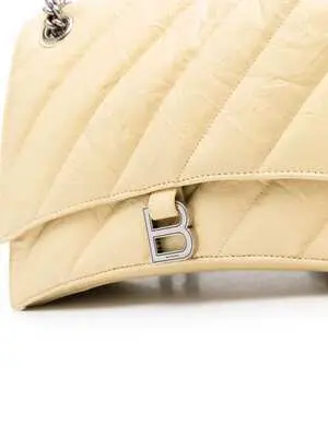 Balenciaga Medium Crush Shoulder Bag - Yellow