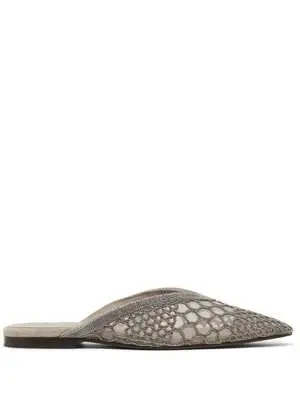 Brunello Cucinelli Monili-embellished Mules