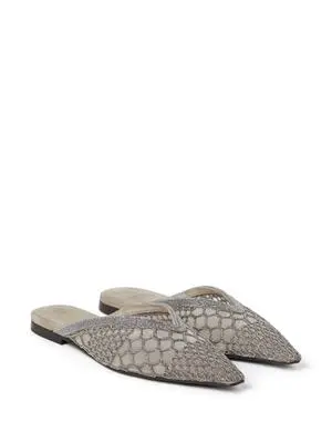 Brunello Cucinelli Monili-embellished Mules