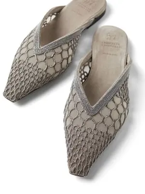 Brunello Cucinelli Monili-embellished Mules