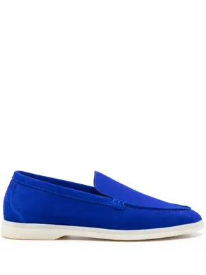 SCAROSSO Ludovica Suede Loafers - Blue
