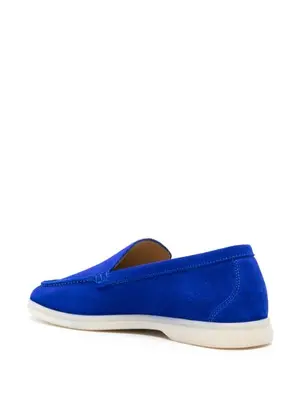 SCAROSSO Ludovica Suede Loafers - Blue