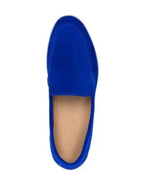 SCAROSSO Ludovica Suede Loafers - Blue