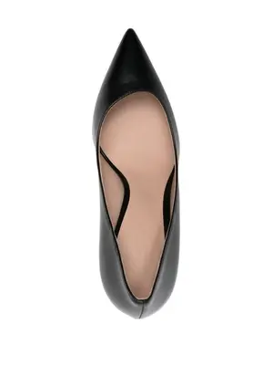 SCAROSSO Greta 90mm Leather Pumps