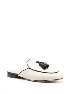 SCAROSSO Giorgina Canvas Mules - Neutrals