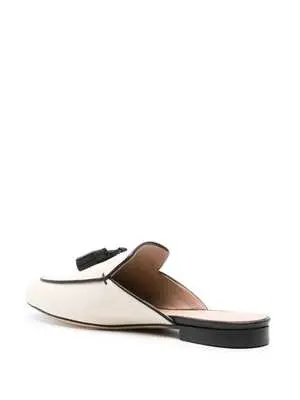 SCAROSSO Giorgina Canvas Mules - Neutrals