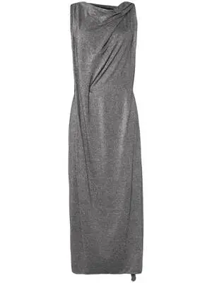 JNBY Gathered Lurex Maxi Dress