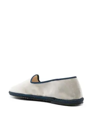 SCAROSSO William Iv Velvet Loafers - Grey