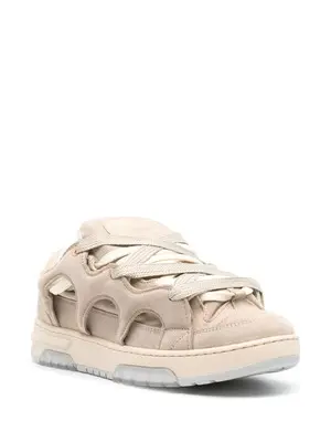 SANTHA Suede Sneakers - Neutrals