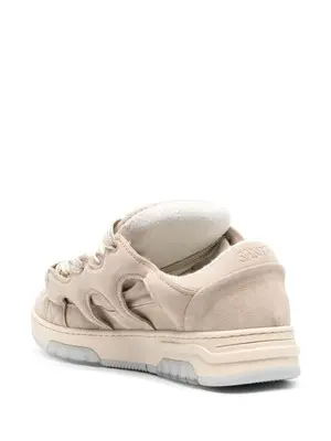 SANTHA Suede Sneakers - Neutrals