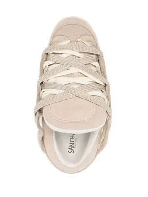 SANTHA Suede Sneakers - Neutrals