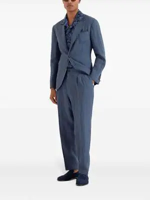 Brunello Cucinelli Linen Straight-leg Trousers