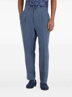 Brunello Cucinelli Linen Straight-leg Trousers