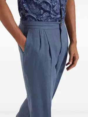 Brunello Cucinelli Linen Straight-leg Trousers