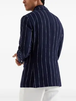 Brunello Cucinelli Striped Double-breasted Blazer