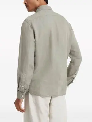 Brunello Cucinelli Spread-collar Long-sleeve Shirt