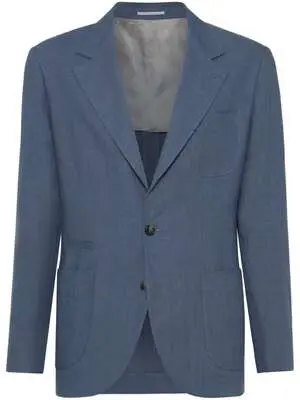Brunello Cucinelli Single-breasted Linen Blazer