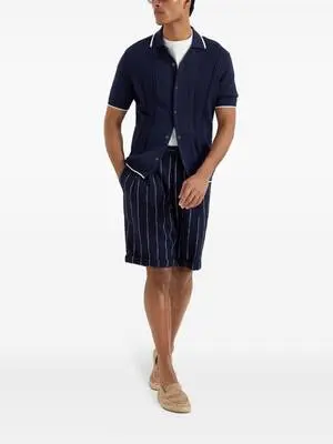 Brunello Cucinelli Pinstriped Bermuda Shorts