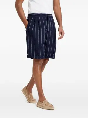 Brunello Cucinelli Pinstriped Bermuda Shorts
