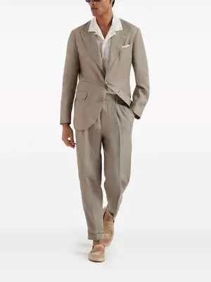 Brunello Cucinelli Paisley-print Linen Shirt