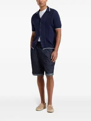 Brunello Cucinelli Drawstring-waist Denim Shorts