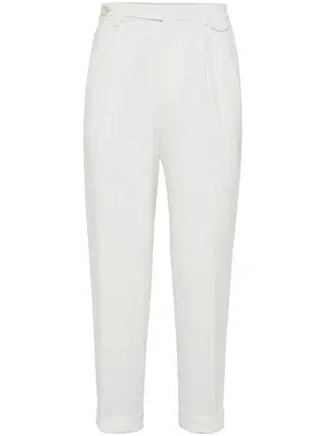 Brunello Cucinelli Straight-leg Cotton Trousers