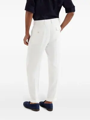 Brunello Cucinelli Straight-leg Cotton Trousers