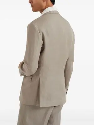 Brunello Cucinelli Single-breasted Linen Blazer