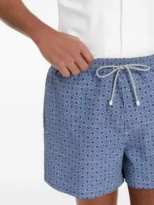 Brunello Cucinelli Graphic-print Swim Shorts - Blue
