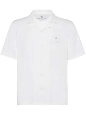 Brunello Cucinelli Logo-print Cotton Shirt