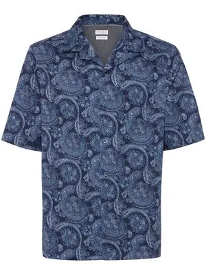 Brunello Cucinelli Paisley-print Cotton Shirt