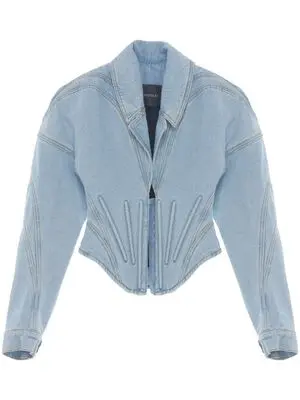 MUGLER Corset Denim Jacket