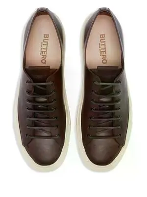 BUTTERO® Leather Sneakers - Brown
