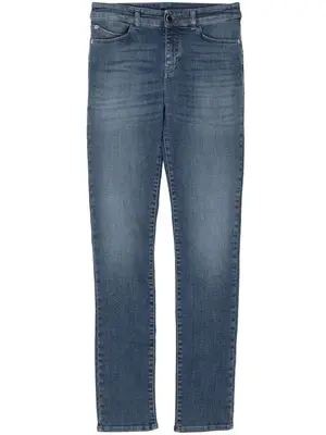 Emporio Armani High-waist Skinny-fit Jeans - Blue