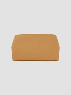 FERRAGAMO Hug Leather Shoulder Bag - Light Camel