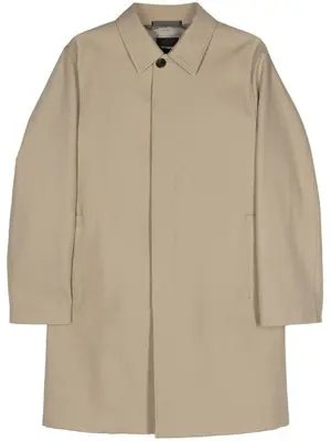 Theory Din Twill Midi Coat