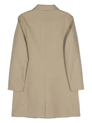 Theory Din Twill Midi Coat