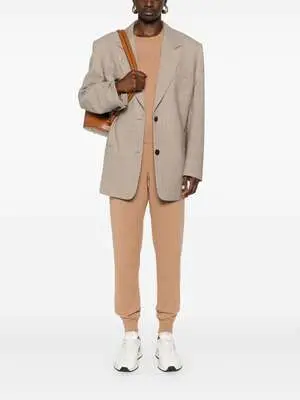 TEDDY CASHMERE Milano Mid-rise Track Trousers - Brown
