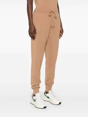 TEDDY CASHMERE Milano Mid-rise Track Trousers - Brown