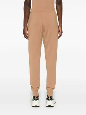 TEDDY CASHMERE Milano Mid-rise Track Trousers - Brown
