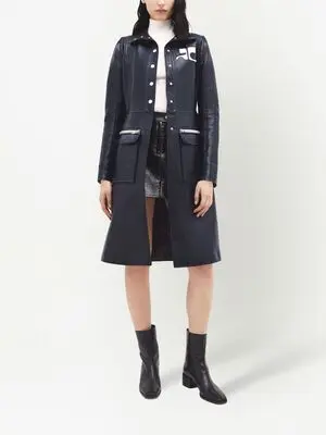 COURREGES Reedition Vinyl Trenchcoat - Blue