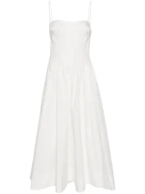 Simkhai Kittiya Cotton Midi Dress - White